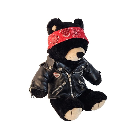 Build-A-Bear | Toys | Build A Bear Workshop Black Plush Harley Davidson ...